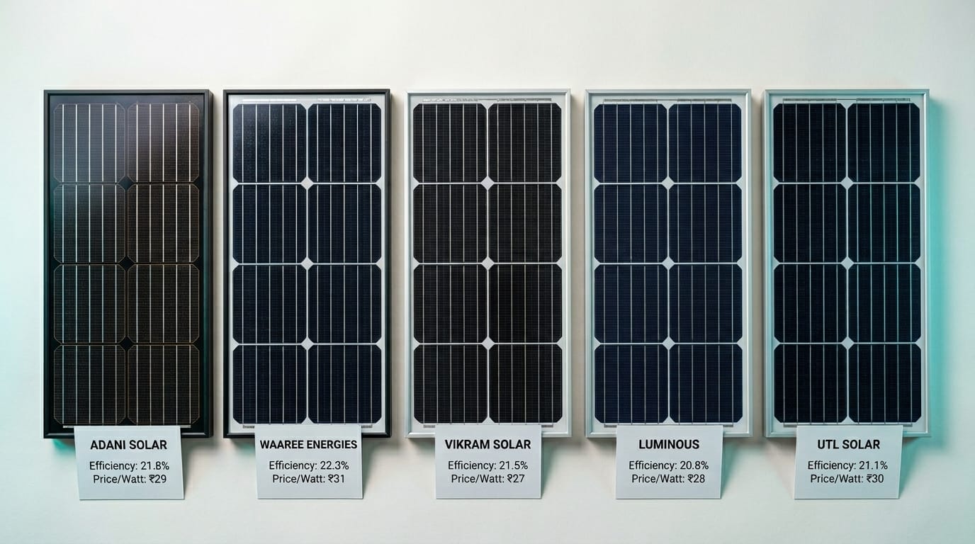 Best Solar Panels for Commercial Use India 2026 — Adani vs Waaree vs ...